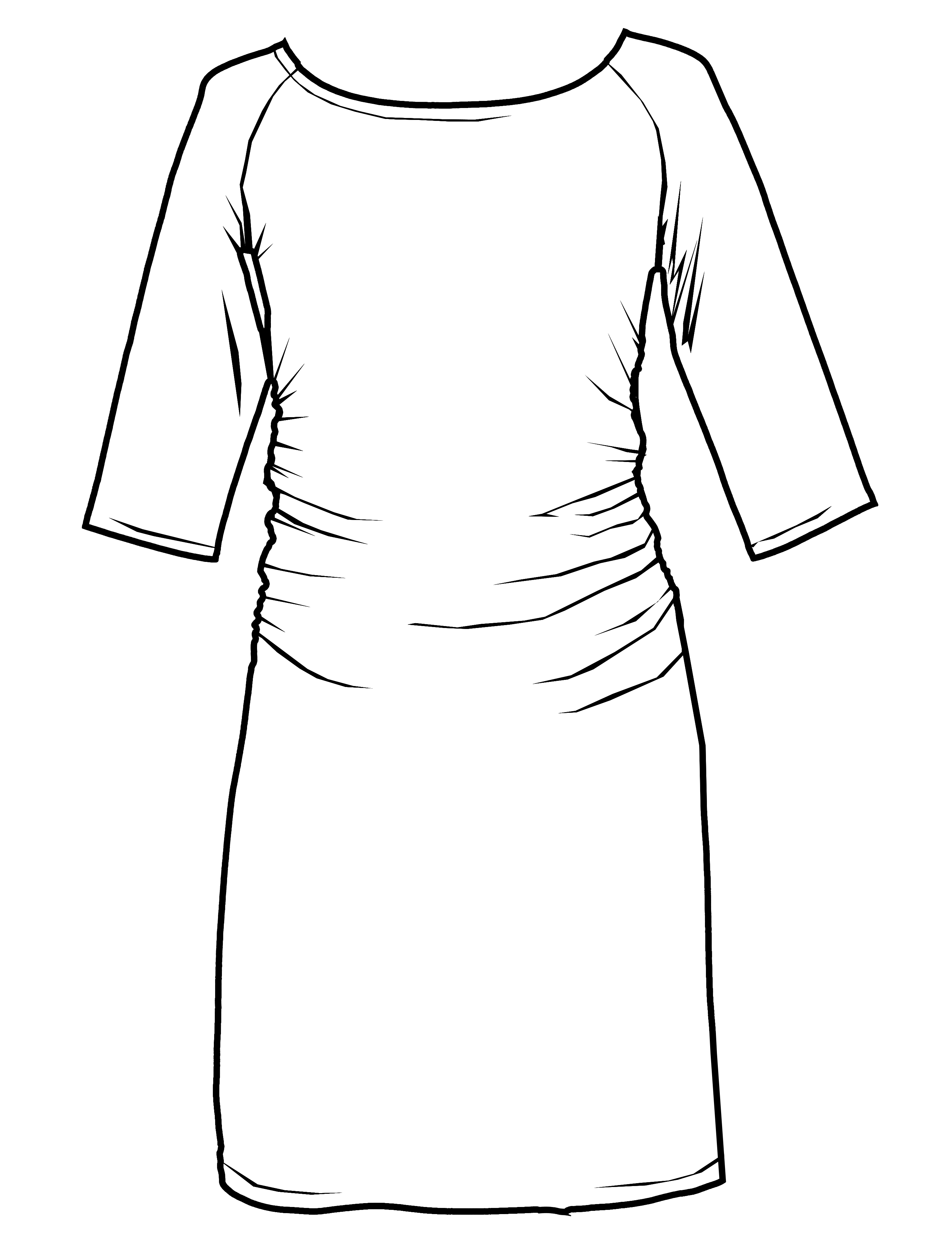 Řasené šaty - Black Mountain